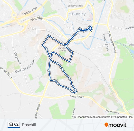 62 Route: Schedules, Stops & Maps - Rosehill (Updated)