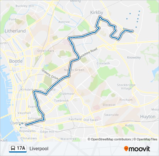17a Route: Schedules, Stops & Maps - Liverpool (Updated)
