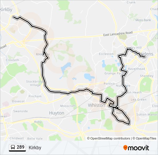 289 Route: Schedules, Stops & Maps - Kirkby (Updated)