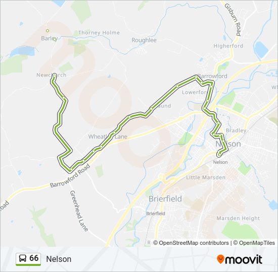 66 Route: Schedules, Stops & Maps - Nelson (Updated)