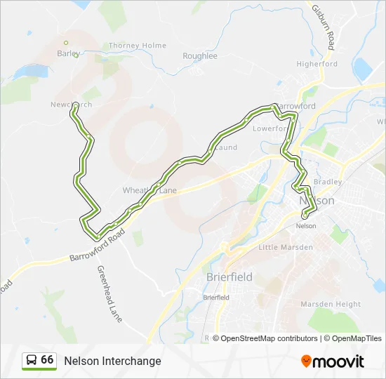 66 Route: Schedules, Stops & Maps - Nelson Interchange (Updated)