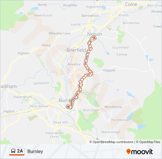 2a Route: Schedules, Stops & Maps - Burnley (Updated)