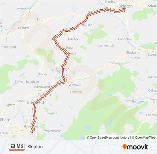 m6 Route: Schedules, Stops & Maps - Skipton (Updated)