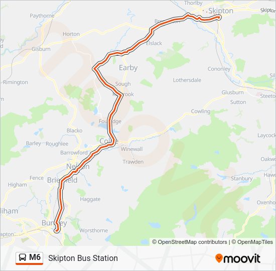 M6 Route: Schedules, Stops & Maps - Skipton Bus Station (Updated)
