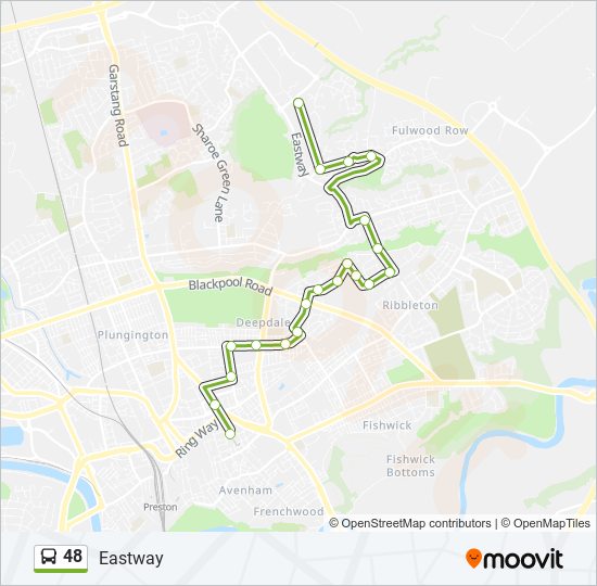 48 Route: Schedules, Stops & Maps - Eastway (Updated)