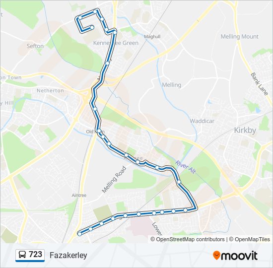 723 Route: Schedules, Stops & Maps - Fazakerley (Updated)