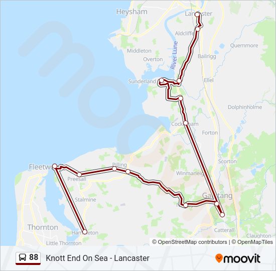 88 Route: Schedules, Stops & Maps - Hambleton (Updated)