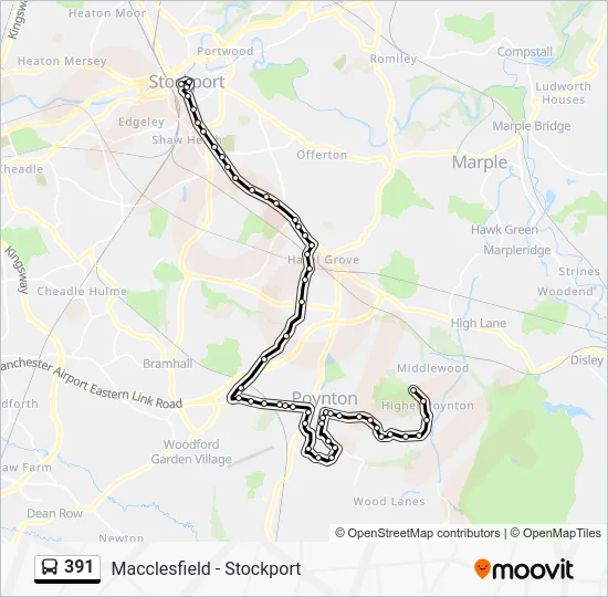 391 Route: Schedules, Stops & Maps - Bus Shelter (Updated)