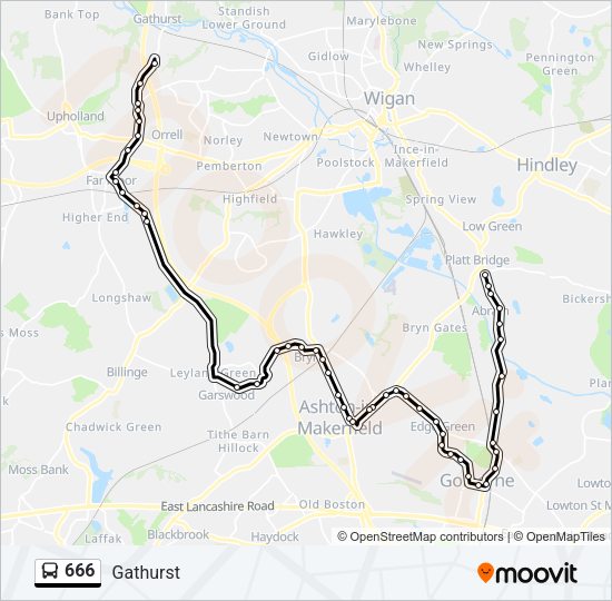 666 Route: Schedules, Stops & Maps - Gathurst (Updated)