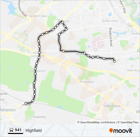941 Route: Schedules, Stops & Maps - Highfield (Updated)