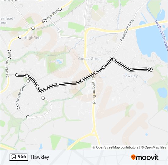 956 Route: Schedules, Stops & Maps - Hawkley (Updated)