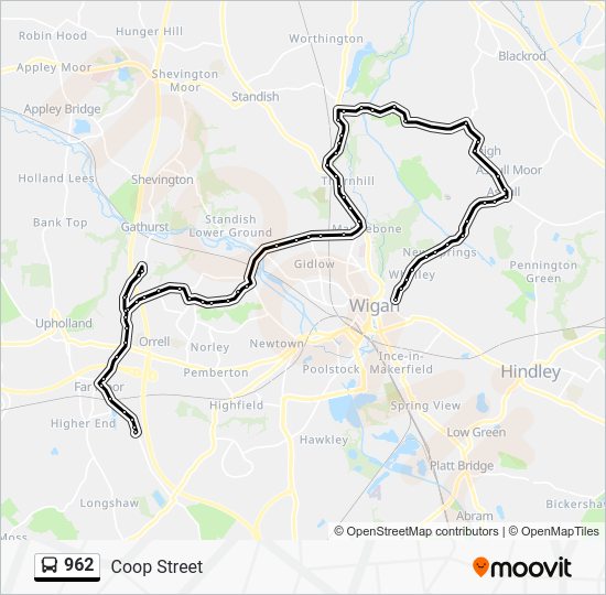 962 Route: Schedules, Stops & Maps - Coop Street (Updated)