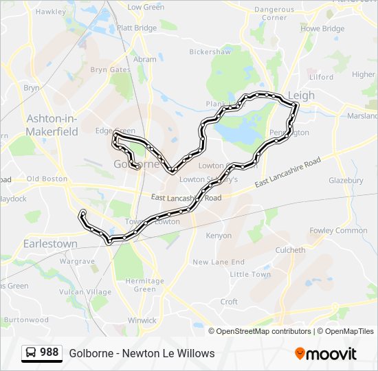 988 Route: Schedules, Stops & Maps - Selwyn Jones Sports Centre Hail ...