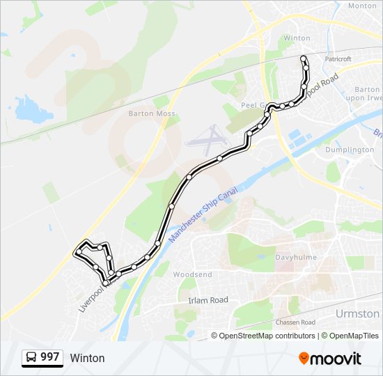 997 Route: Schedules, Stops & Maps - Winton (Updated)