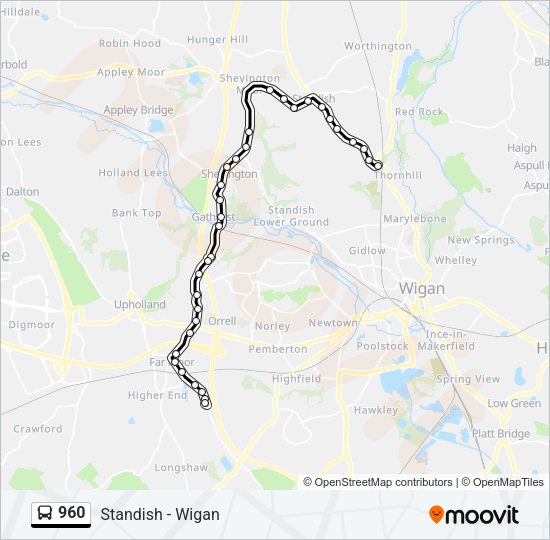 960 Route: Schedules, Stops & Maps - Winstanley Park (Updated)