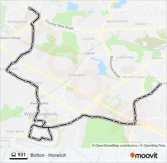 931 Route: Schedules, Stops & Maps - St Joseph's High School (Updated)