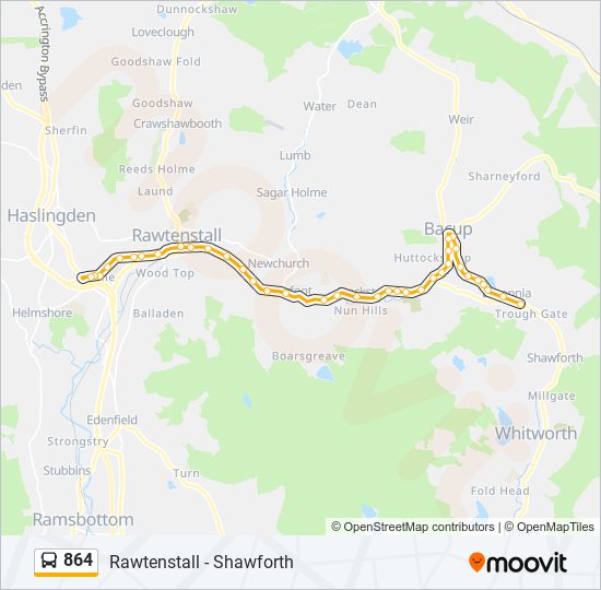 864 Route: Schedules, Stops & Maps - Britannia (Updated)