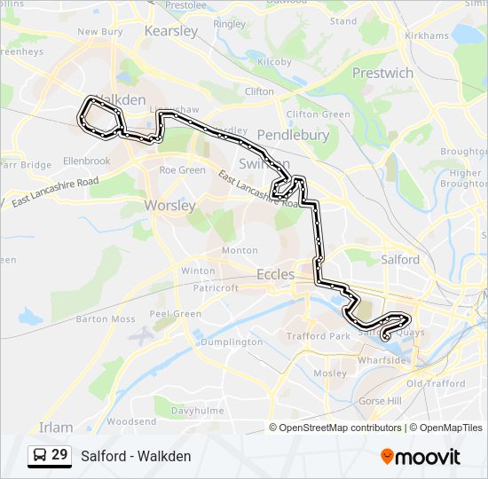 29 Route: Schedules, Stops & Maps - Walkden Rail Station (Updated)