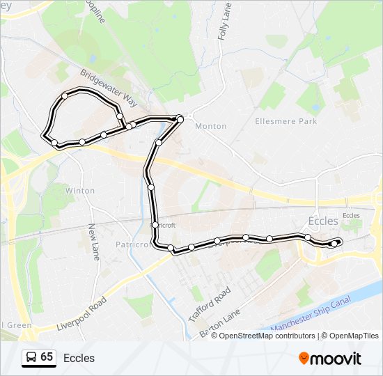 65 Route: Schedules, Stops & Maps - Eccles (Updated)