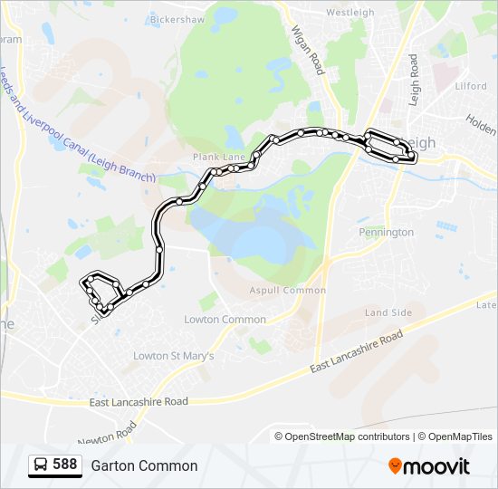 588 Route: Schedules, Stops & Maps - Garton Common (Updated)