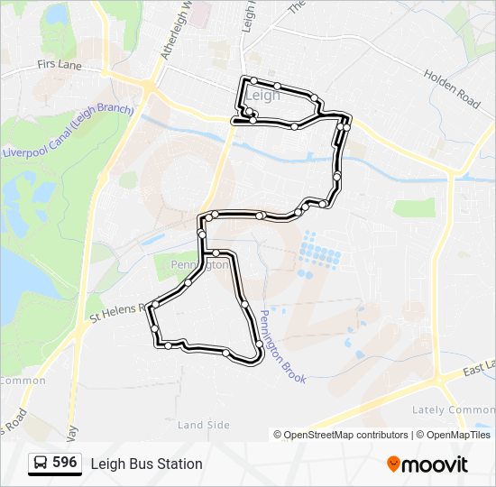596 Route: Schedules, Stops & Maps - Leigh Bus Station (Updated)