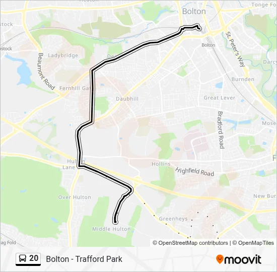 20 Route: Schedules, Stops & Maps - Bolton Interchange (Updated)