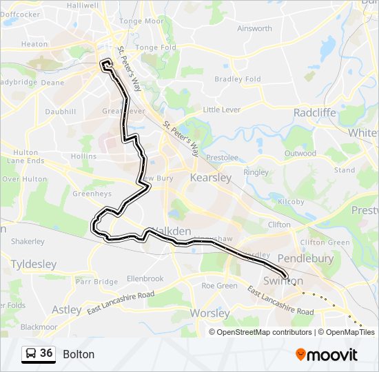 36 Route: Schedules, Stops & Maps - Bolton (Updated)