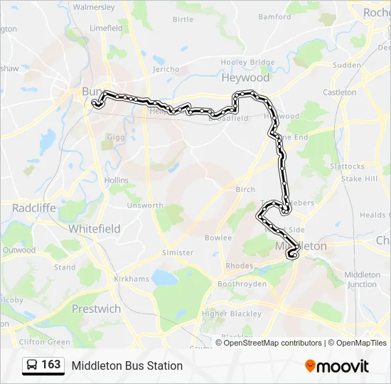 163 Route: Schedules, Stops & Maps - Middleton Bus Station (Updated)