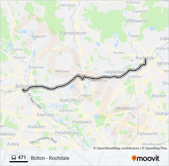 471 Route: Schedules, Stops & Maps - Rochdale (Updated)