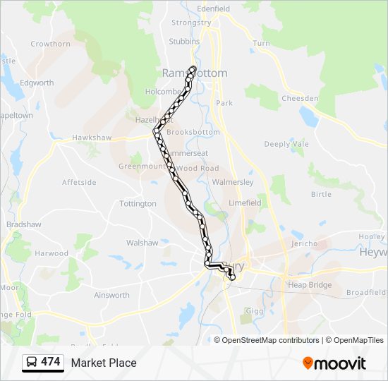 474 Route: Schedules, Stops & Maps - Market Place (Updated)