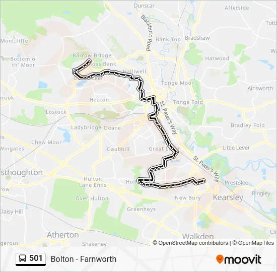 501 Route: Schedules, Stops & Maps - Johnson Fold Terminus (Updated)