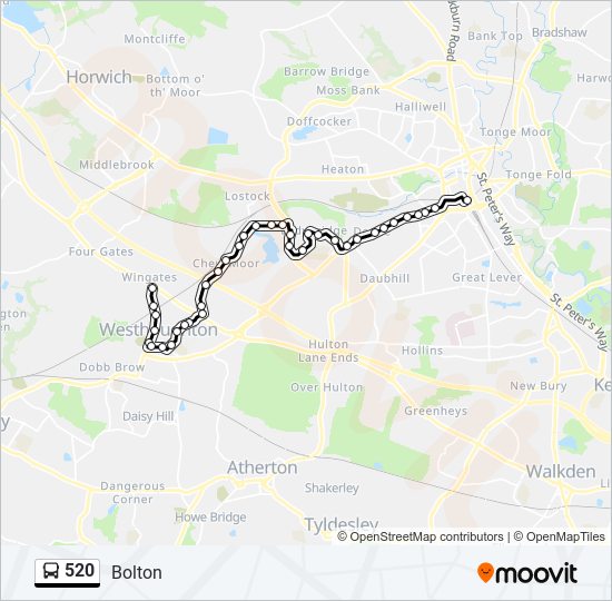 520 Route: Schedules, Stops & Maps - Bolton (Updated)