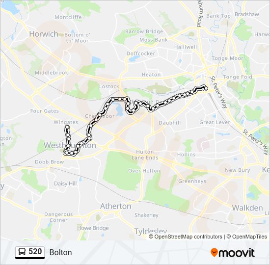 520 Route: Schedules, Stops & Maps - Bolton (Updated)