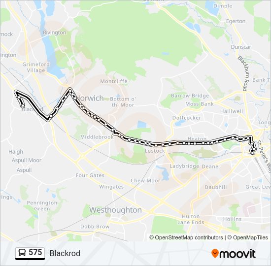 575 Route: Schedules, Stops & Maps - Blackrod (Updated)