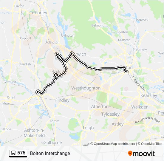 575 Route: Schedules, Stops & Maps - Bolton Interchange (Updated)