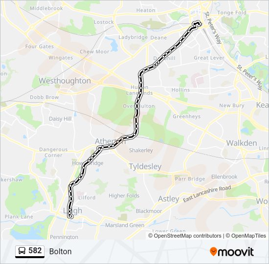 582 Route: Schedules, Stops & Maps - Bolton (Updated)