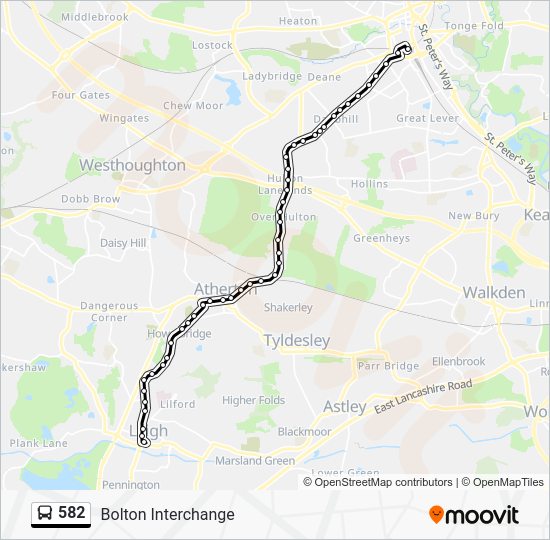 582 Route: Schedules, Stops & Maps - Bolton Interchange (Updated)