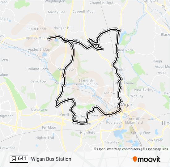641 Route: Schedules, Stops & Maps - Wigan Bus Station (Updated)