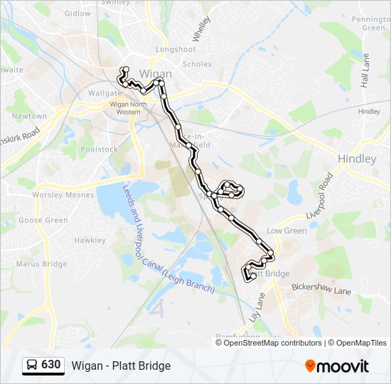 630 Route: Schedules, Stops & Maps - Platt Bridge (Updated)