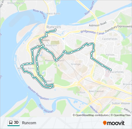 3d Route: Schedules, Stops & Maps - Runcorn (Updated)