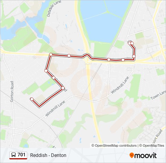 701 Route: Schedules, Stops & Maps - Denton (Updated)
