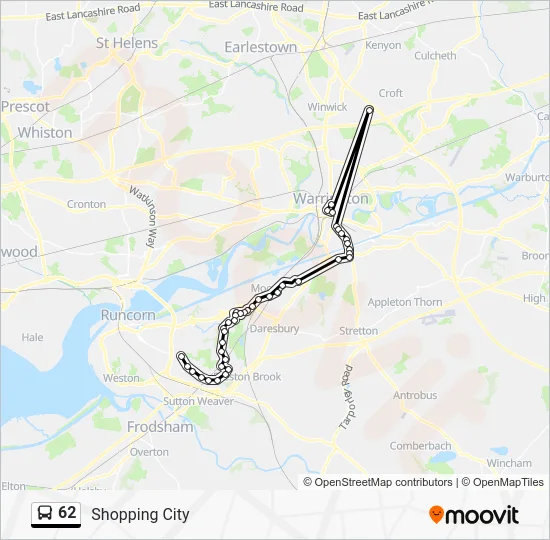 62 Route: Schedules, Stops & Maps - Shopping City (Updated)