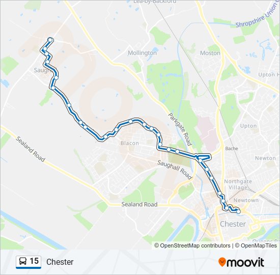 15 Route: Schedules, Stops & Maps - Chester (Updated)