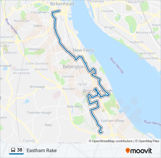 38 Route: Schedules, Stops & Maps - Eastham Rake (Updated)