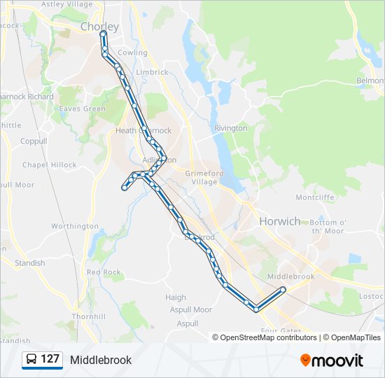 127 Route: Schedules, Stops & Maps - Middlebrook (Updated)