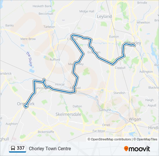 337 Route: Schedules, Stops & Maps - Chorley Town Centre (Updated)