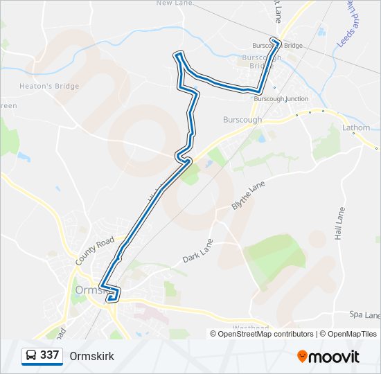 337 Route: Schedules, Stops & Maps - Ormskirk (Updated)