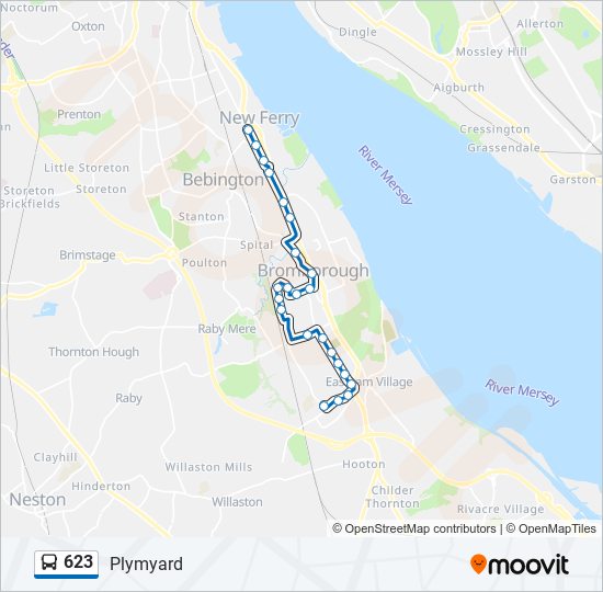 623 Route: Schedules, Stops & Maps - Plymyard (Updated)
