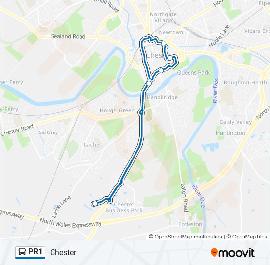 pr1 Route: Schedules, Stops & Maps - Chester (Updated)