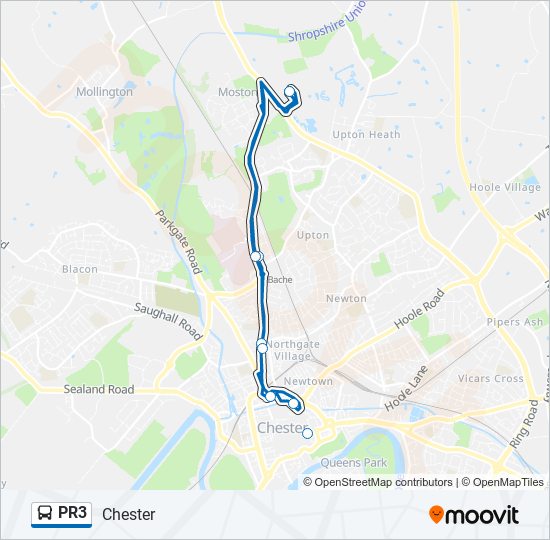 pr3 Route: Schedules, Stops & Maps - Chester (Updated)